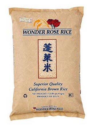 Wonder Rose Rice california brown rice - 15lb